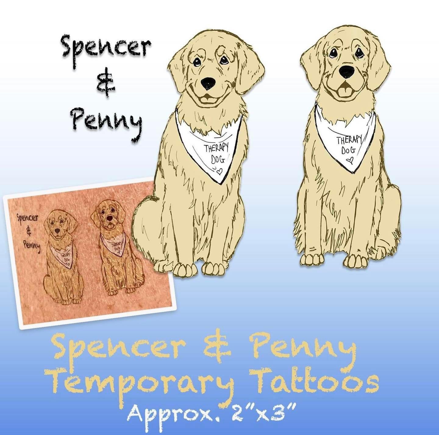 Spencer & Penny Temporary Tattoos | The Henry Studio Print Shop